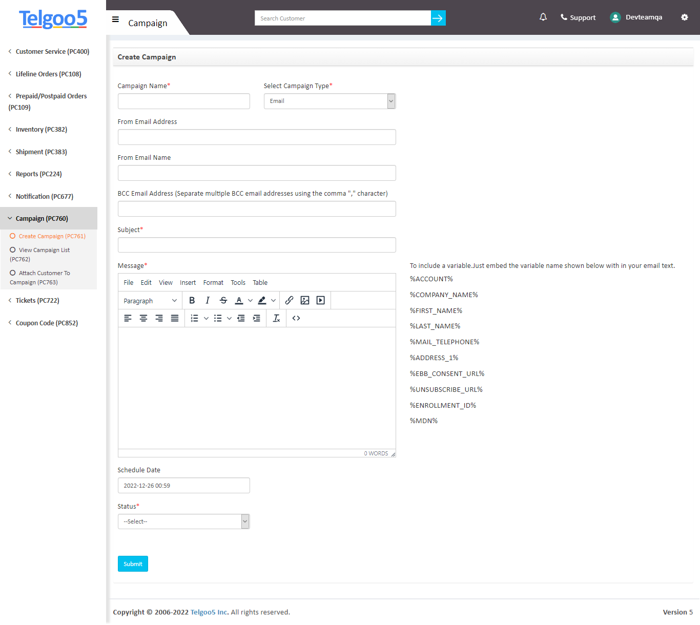 How to Create an Email Campaign in Telgoo5 System? – Telgoo5 Support
