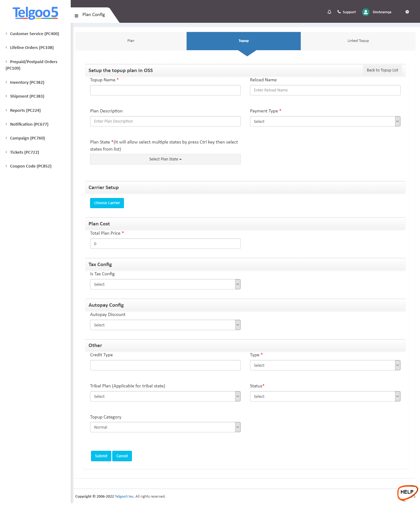 How to add a topup plan in Telgoo5? – Telgoo5 Support