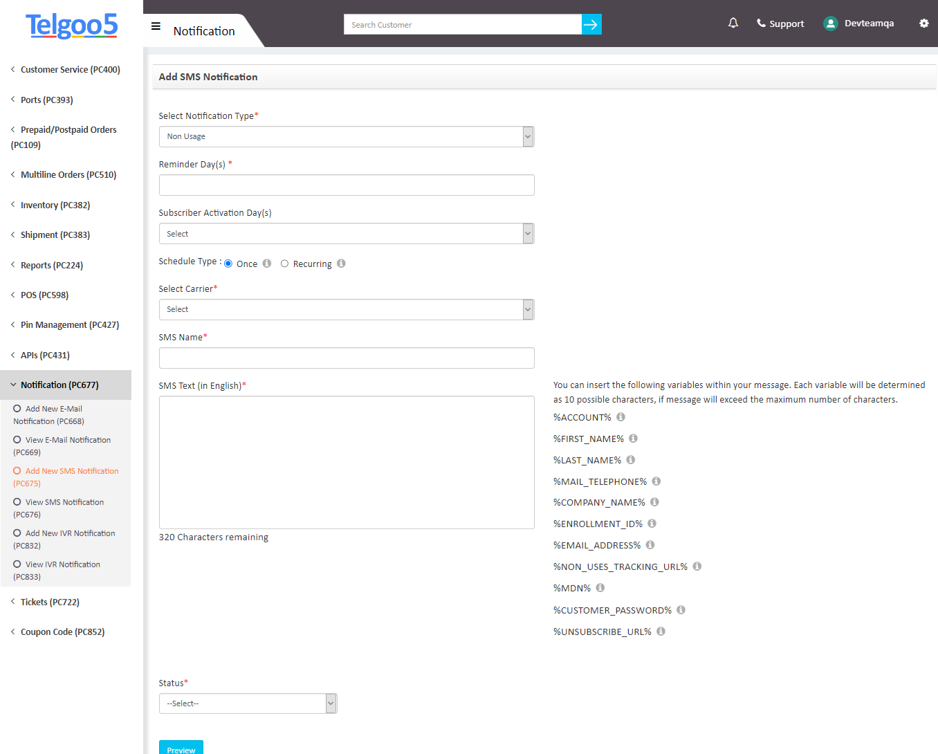 What is non usage notification and how to add non usage Email and SMS ...