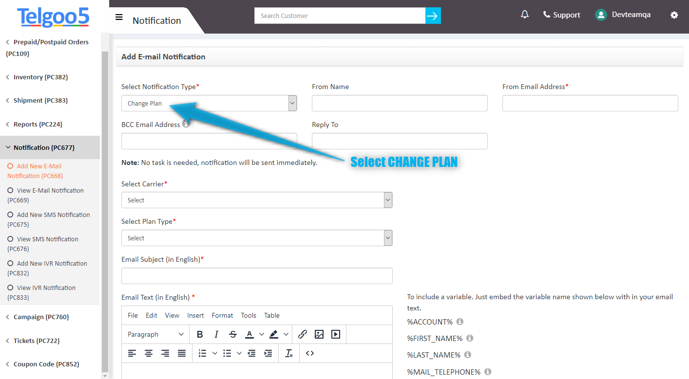 How does Plan Change Notification Work? – Telgoo5 Support