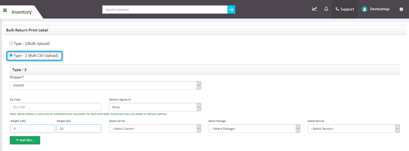 Bulk Return print Label in Telgoo5 – Telgoo5 Support