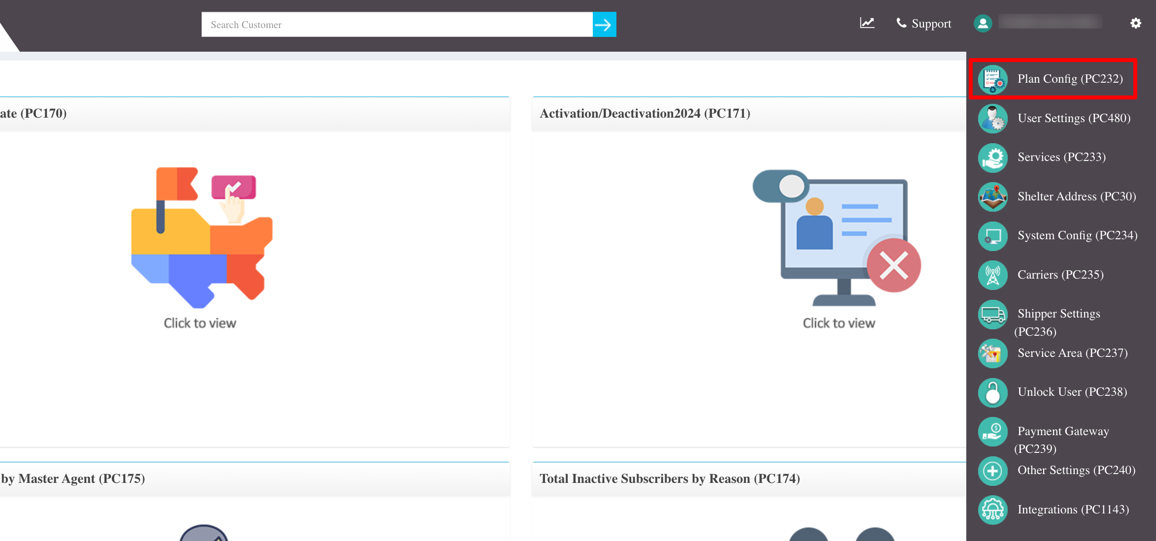 3. Plan Configuration – Telgoo5 Support