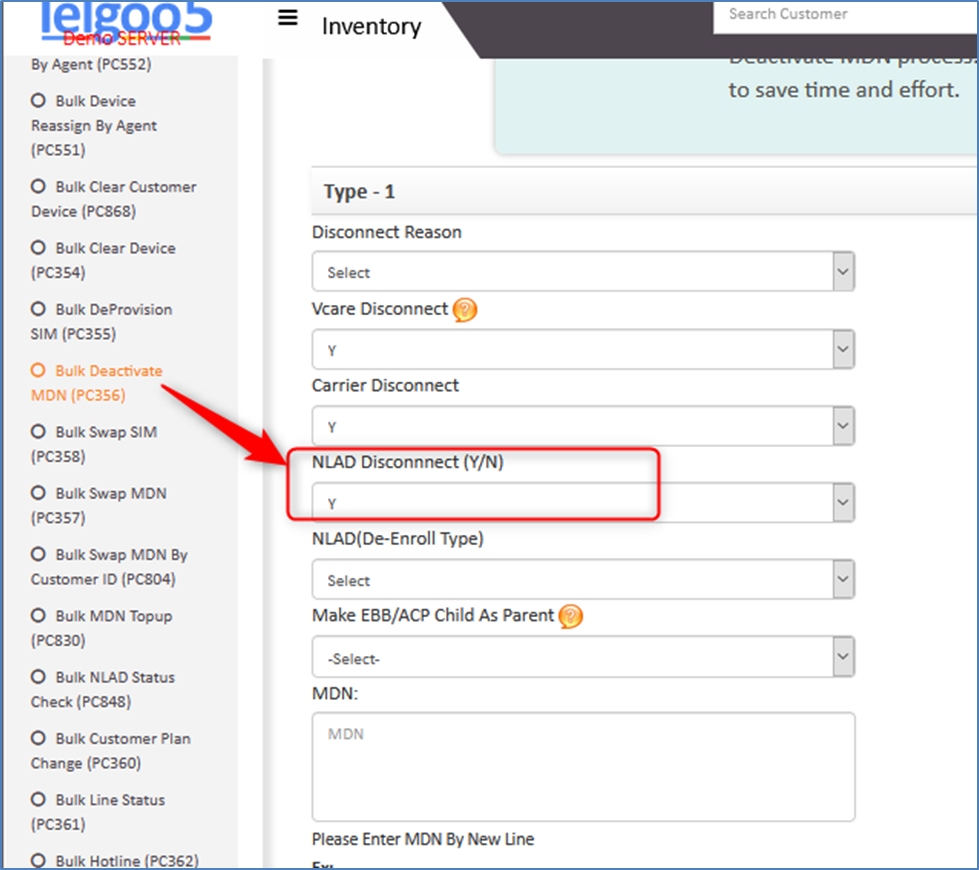 Bypass NLAD Disconnection under Bulk Disconnection Process – Telgoo5 ...