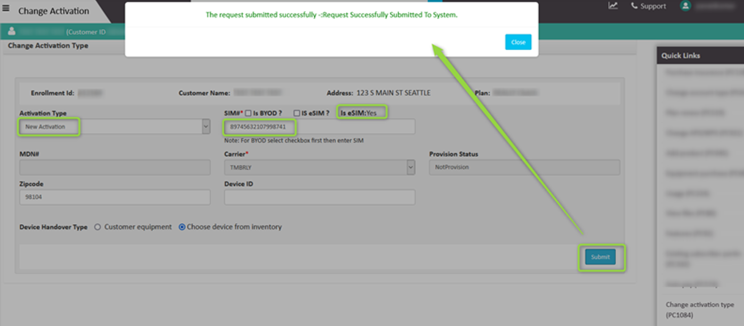 Change Porting and/or Sim Type Details for an Order Before it’s ...